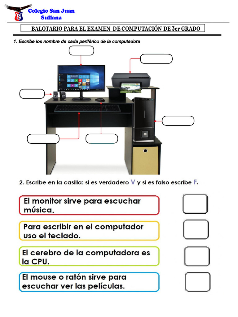 Balotario de 3er Grado | PDF | Teclado | Informática Balotario de 3er Grado | PDF | Teclado | Informática