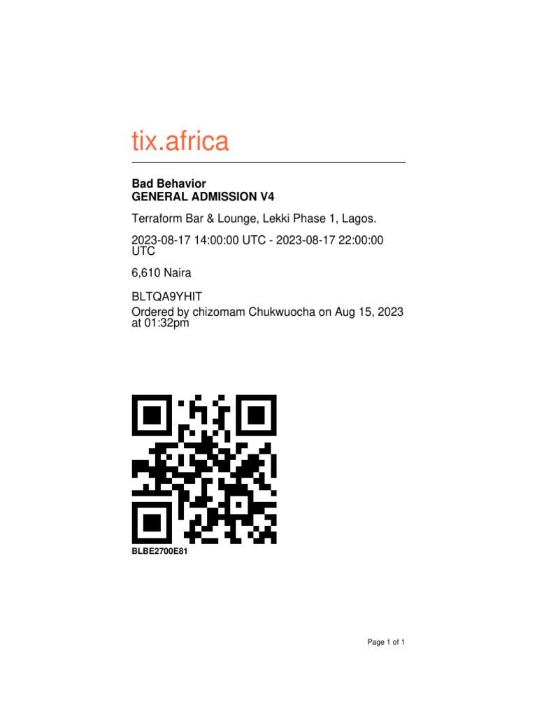 DFRNT Ticket | PDF | Law | Home & Garden