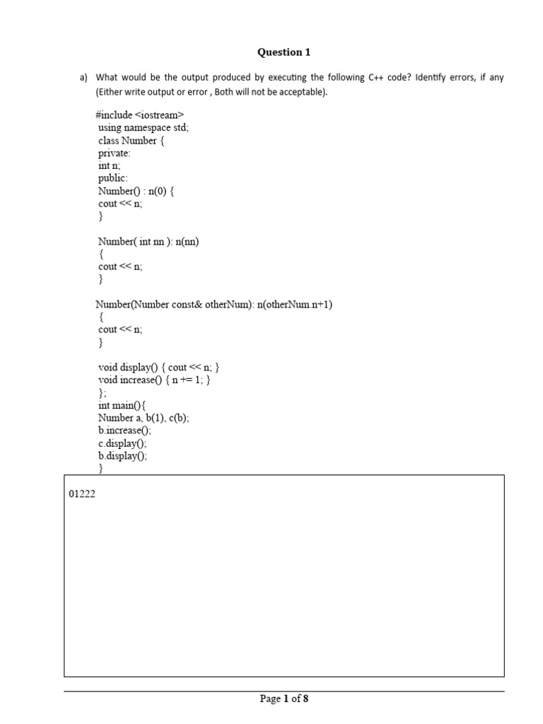 Practice Problem of Classes | PDF | Namespace | Pointer (Computer Programming)