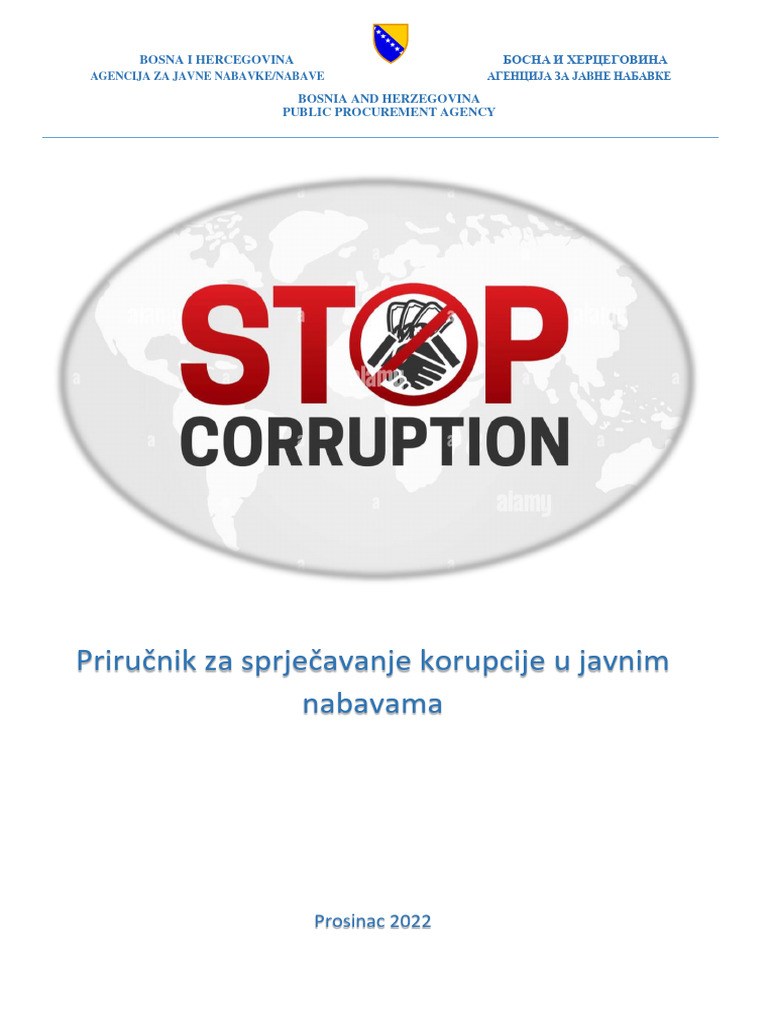Priručnik Za Sprečavanje Korupcije U Javnim Nabavama HR | PDF