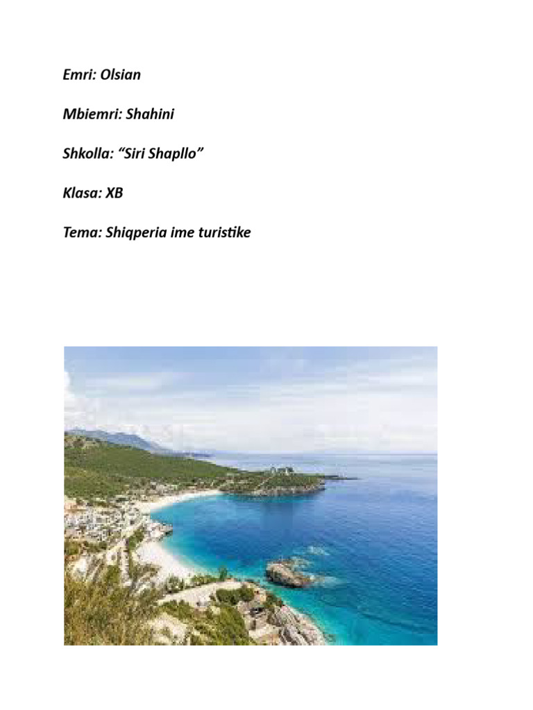 Turizmi Ne Shqiperi | PDF