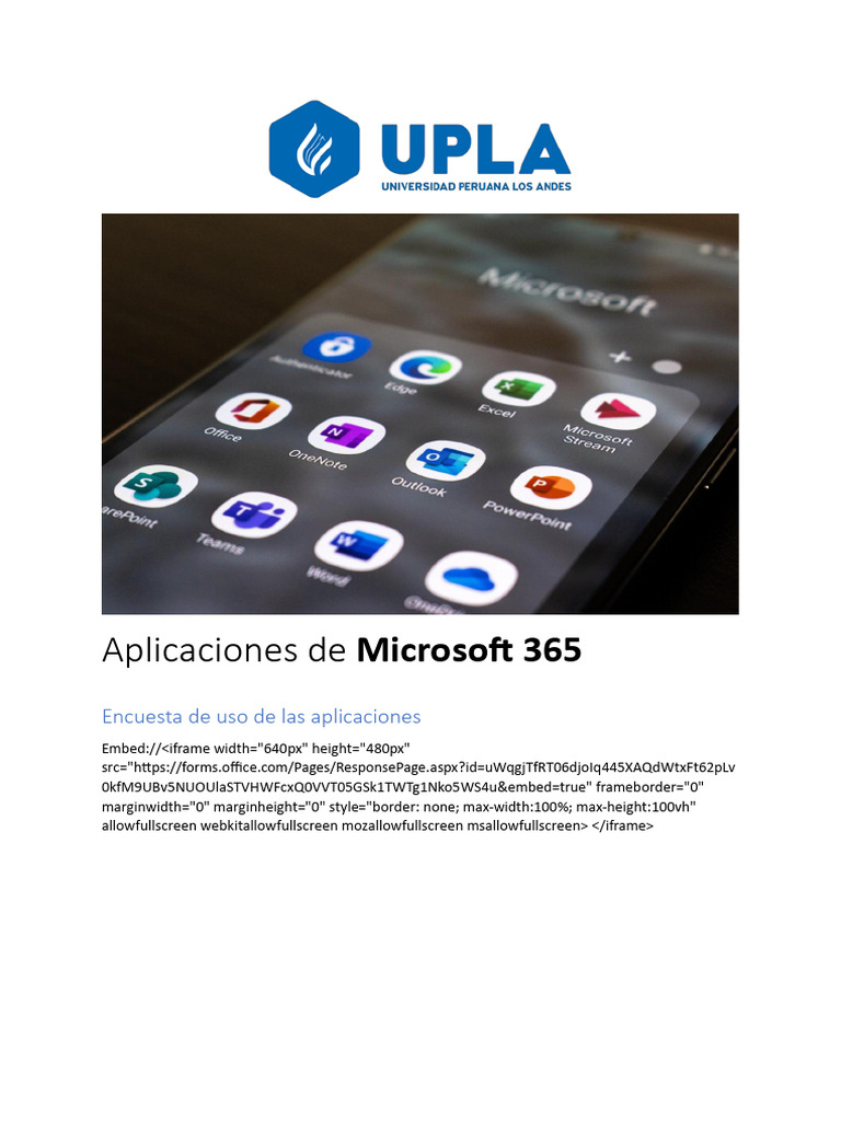 Aplicaciones de Microsoft 365 | PDF | Microsoft PowerPoint | Microsoft ...
