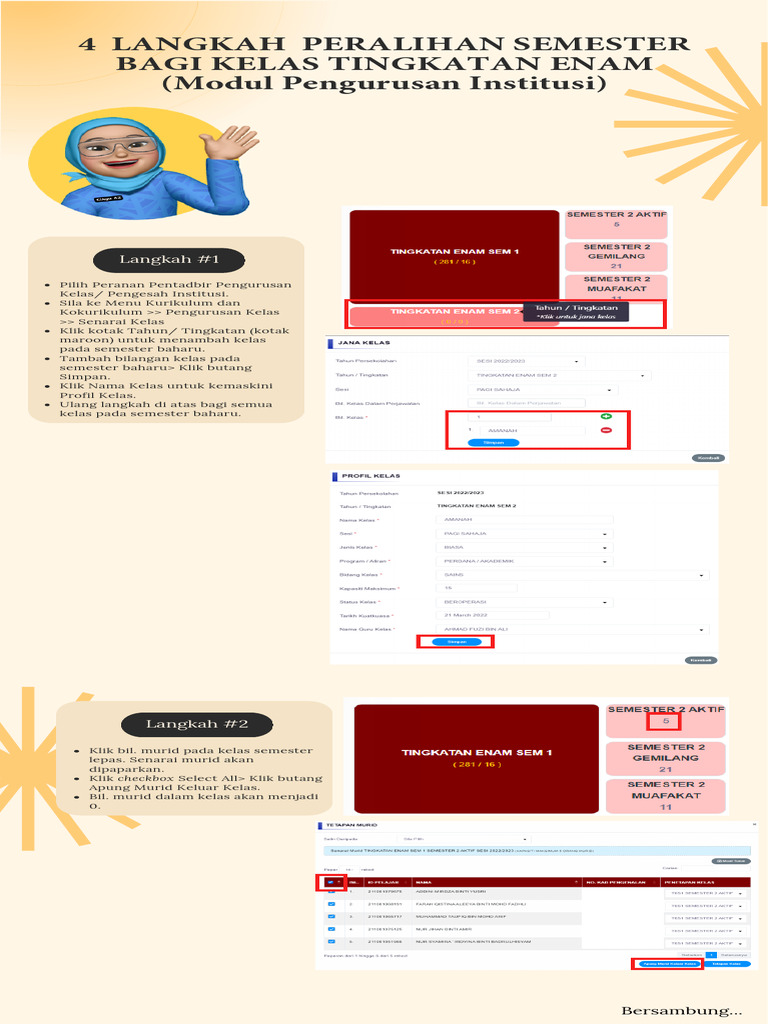 NAIK KELAS TINGKATAN ENAM v2 | PDF