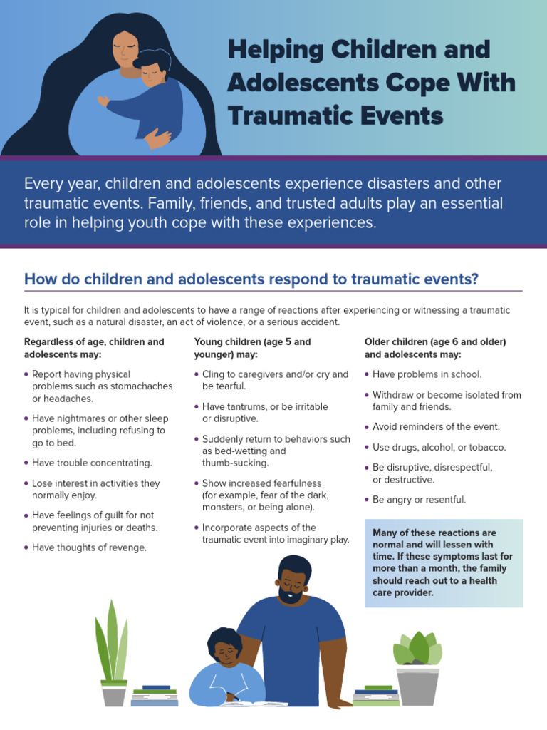 Helping Children and Adolescents Cope With Traumatic Events | PDF ...