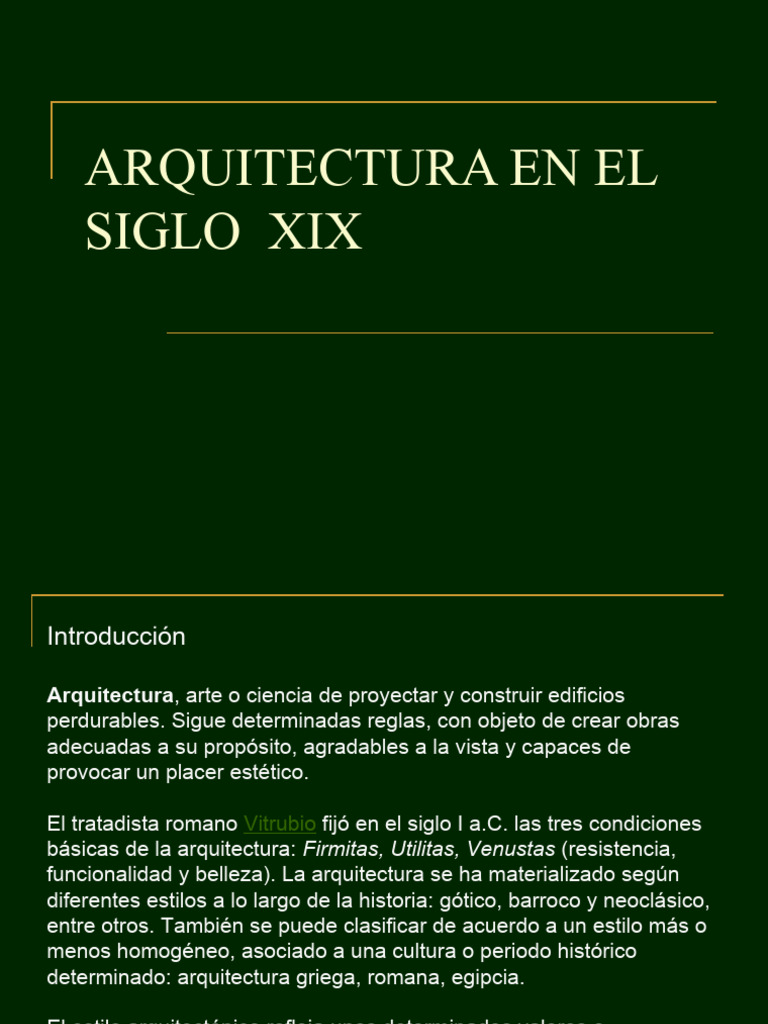Arquitectura en El Siglo Xix | PDF | Bóveda (Arquitectura) | Hormigón