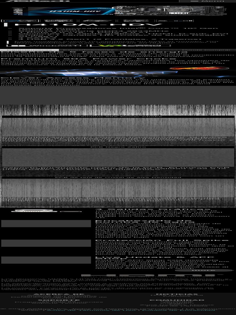 ASRock H410M-HDV | PDF | Hdmi | Electrónica