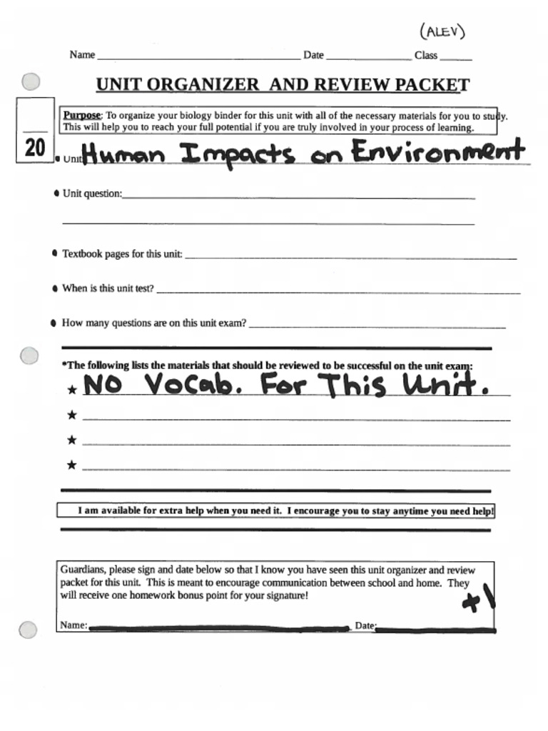 Kami Export - Jaksen Perkins - 3. Human Impacts-Study & Review Guide | PDF
