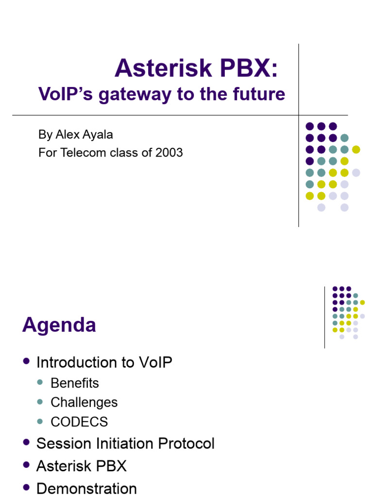 Asterisk PBX for Telecom Students | PDF | Session Initiation Protocol | Voice Over Ip