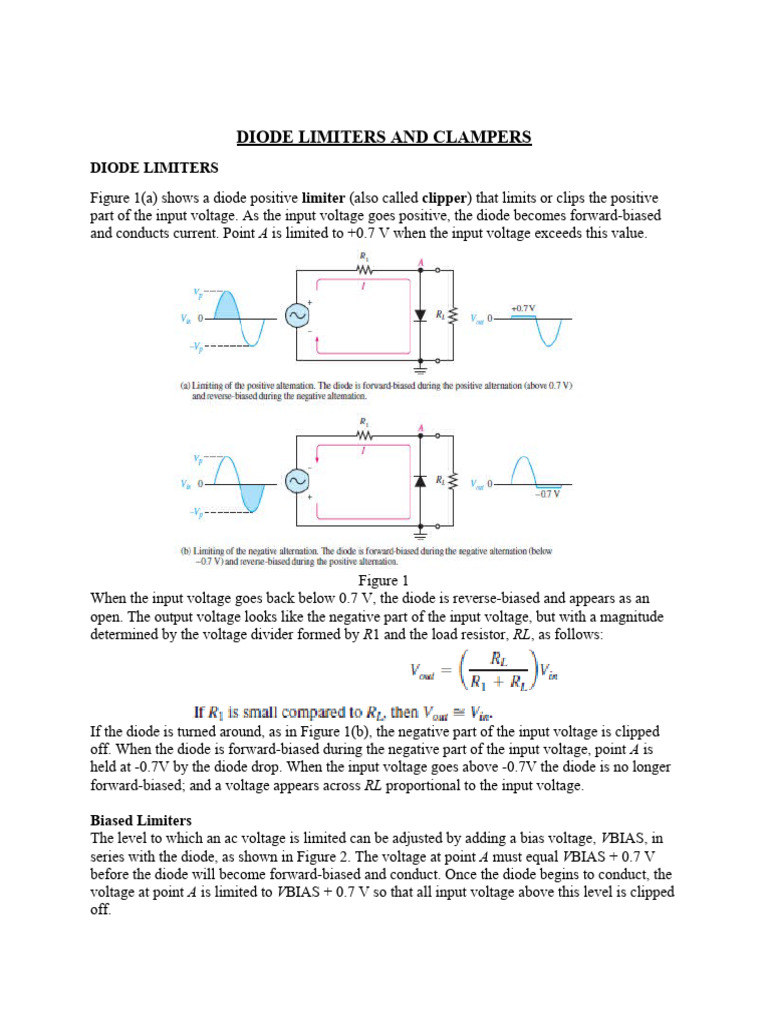Lecture 4 Analogue Electronics I Pdf Diode Electrical Equipment
