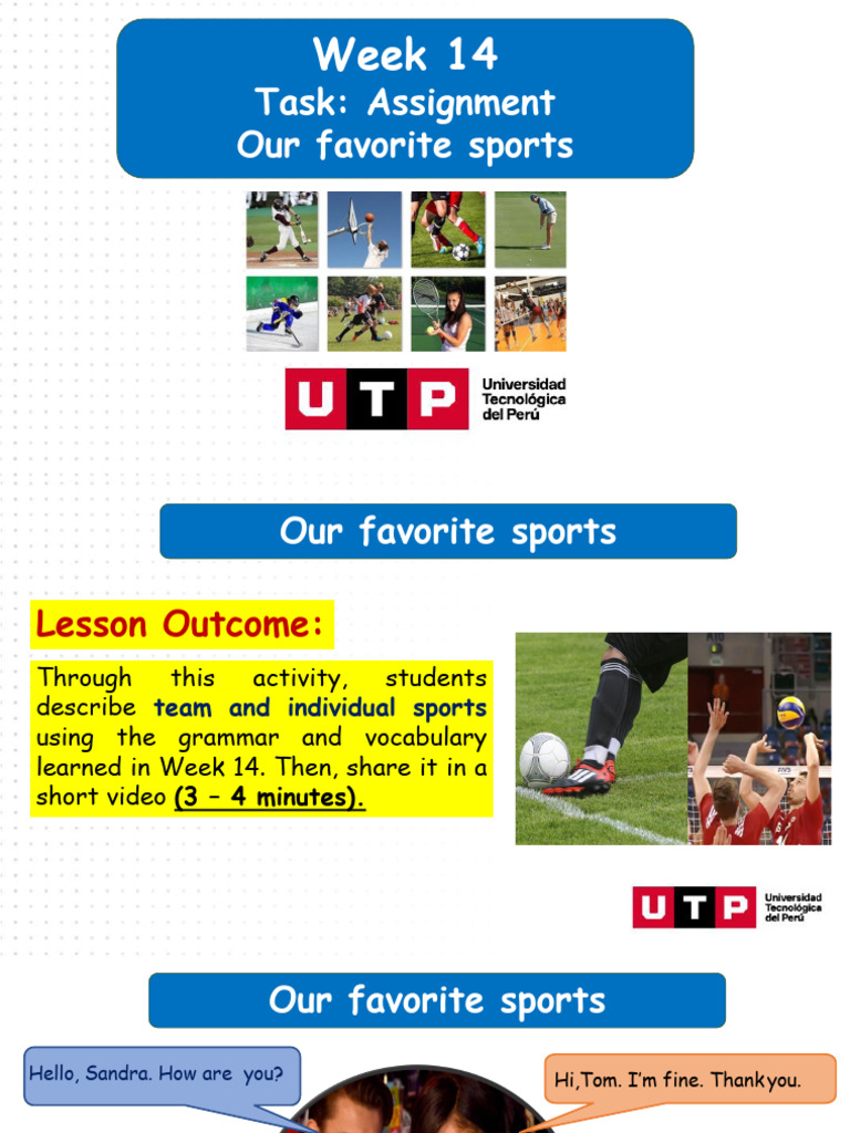 Week 14 - Task Assignment - Our Favorite Sports | PDF | Linguistics ...