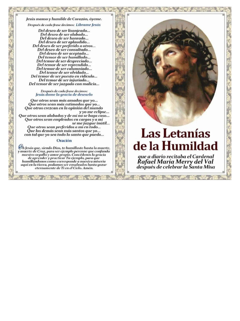 LETANÍAS DE LA HUMILDAD Librito | PDF