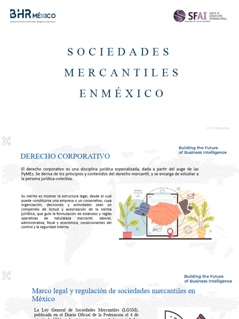 Tipos de Sociedades Mercantiles | PDF | Sociedad de responsabilidad limitada | Compartir (Finanzas)