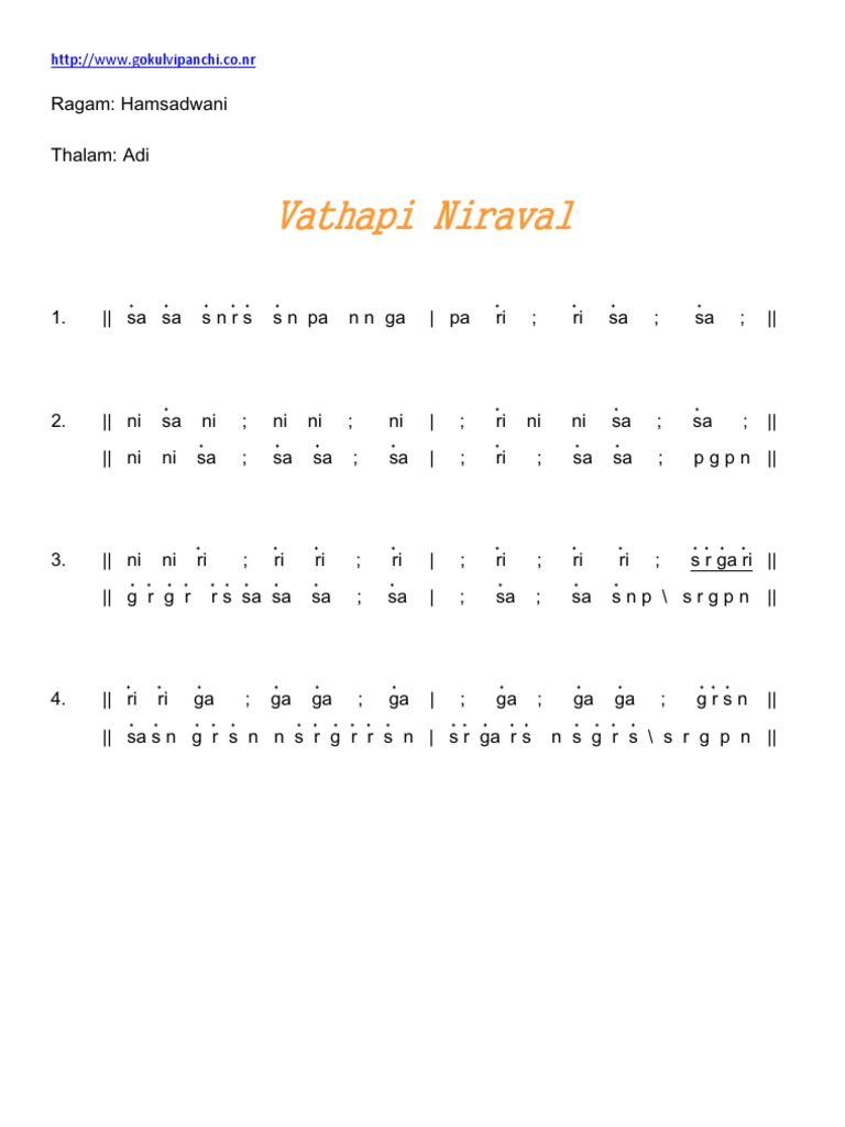 Vathapi Niraval | PDF