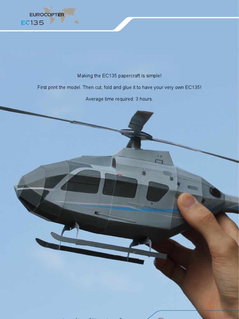 EC135 Papercraft | PDF | Paper | Stationery