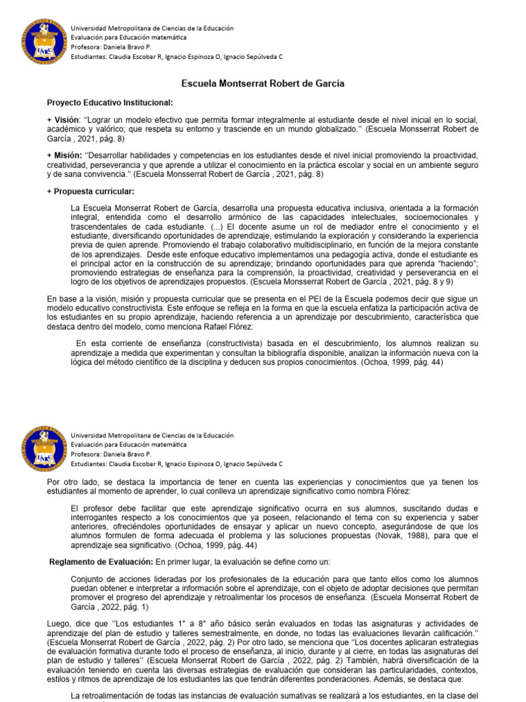 Planificación Diversificada | PDF | Evaluación | Enseñando