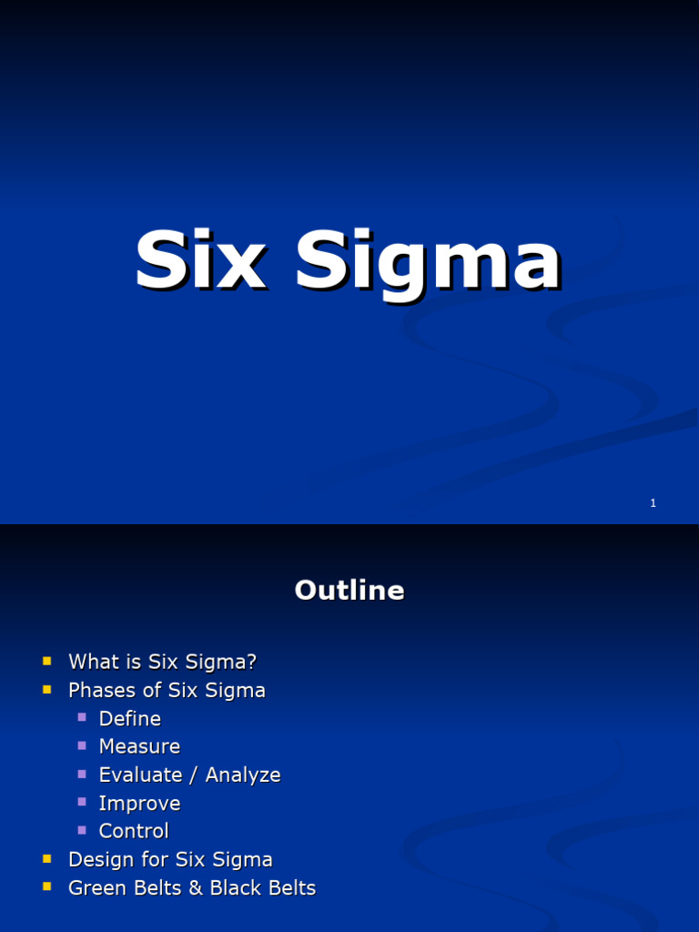 Six Sigma | PDF | Six Sigma | Experiment