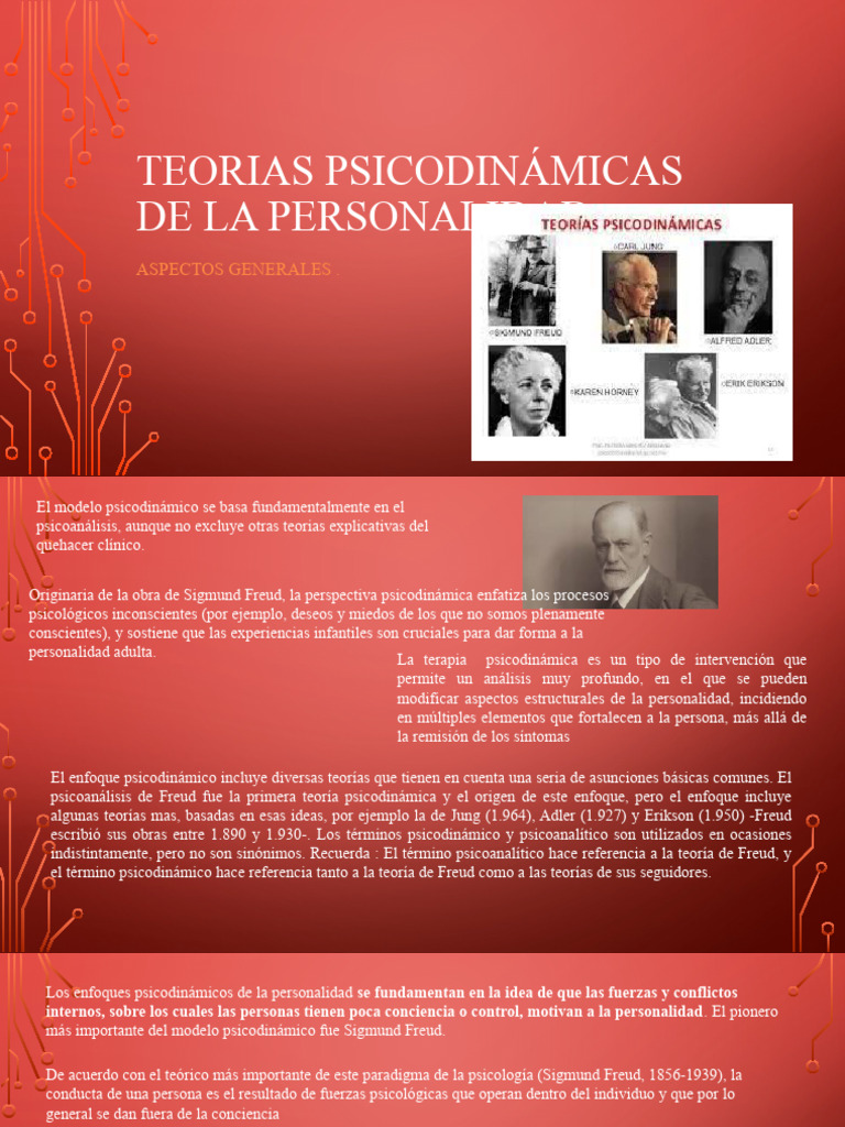 Presentacion Sobre Teorias Psicodinamicas de La Personalidad | PDF | Psicoanálisis | Mente ...