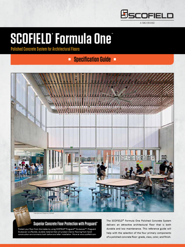 SCOFIELD Formula One Specification Guide | Download Free PDF | Concrete ...