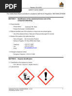Safety Data Sheet - Distilled Water | PDF | Dangerous Goods | Toxicity
