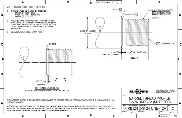 625 24 Unef 2a | PDF | Tools | Firearms
