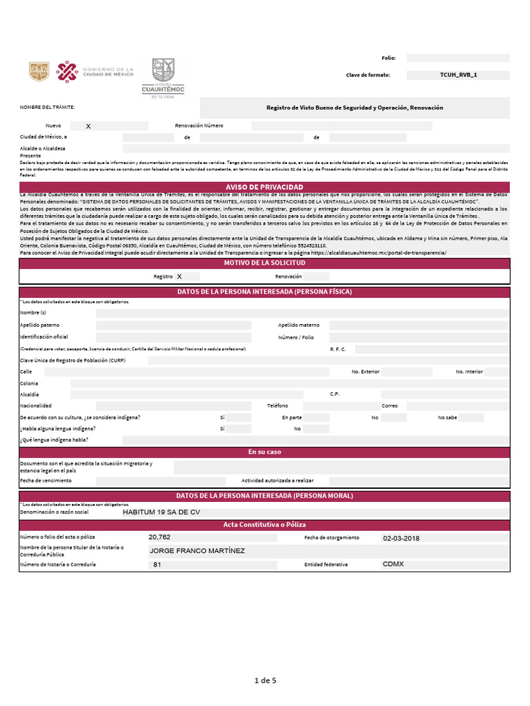 Tcuh RVB 1 | PDF | Ciudad de México | México