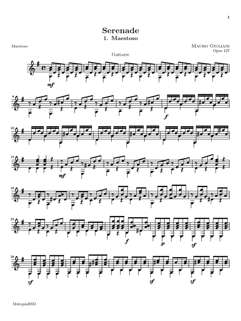 Serenade Guitar | PDF