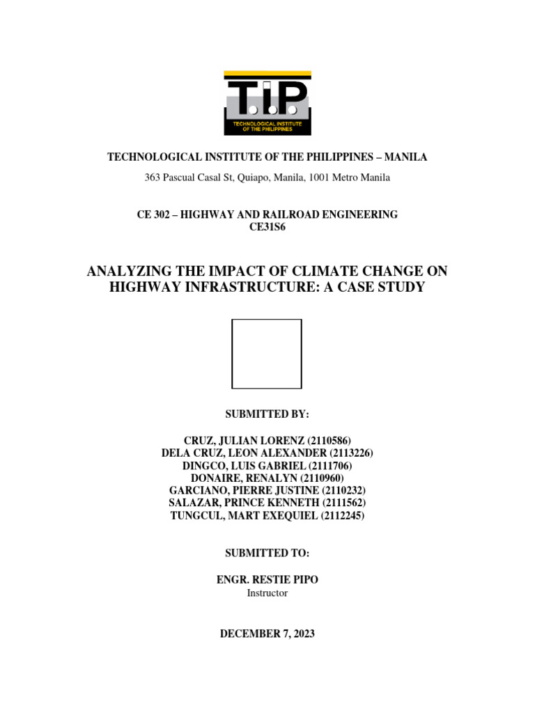 Highway and Railway Engineering Case Study Final Version | Download Free PDF | Infrastructure ...
