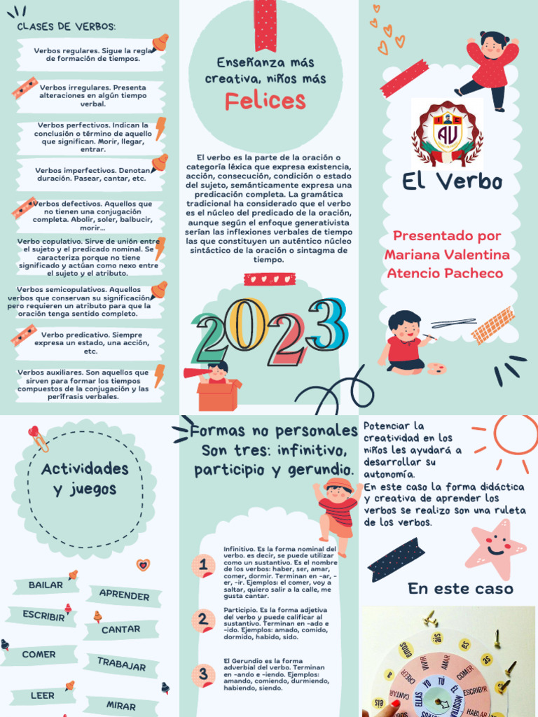 Folleto Infantil para Actividades Proyectos y Juegos Con Niños Doodle ...