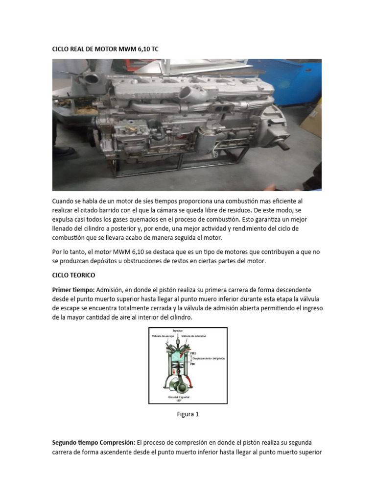 Ciclo Real del Motor MWM 6,10 TC | PDF | Partes de vehículo | Propulsión