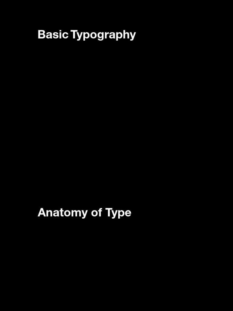 Basic Typography Pdf Serif Typography 