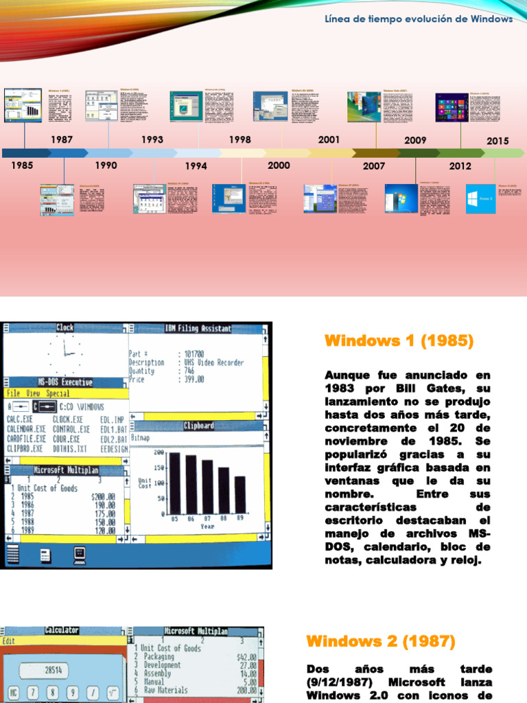 Evolucion Del Windows | PDF | Microsoft Windows | Windows 7