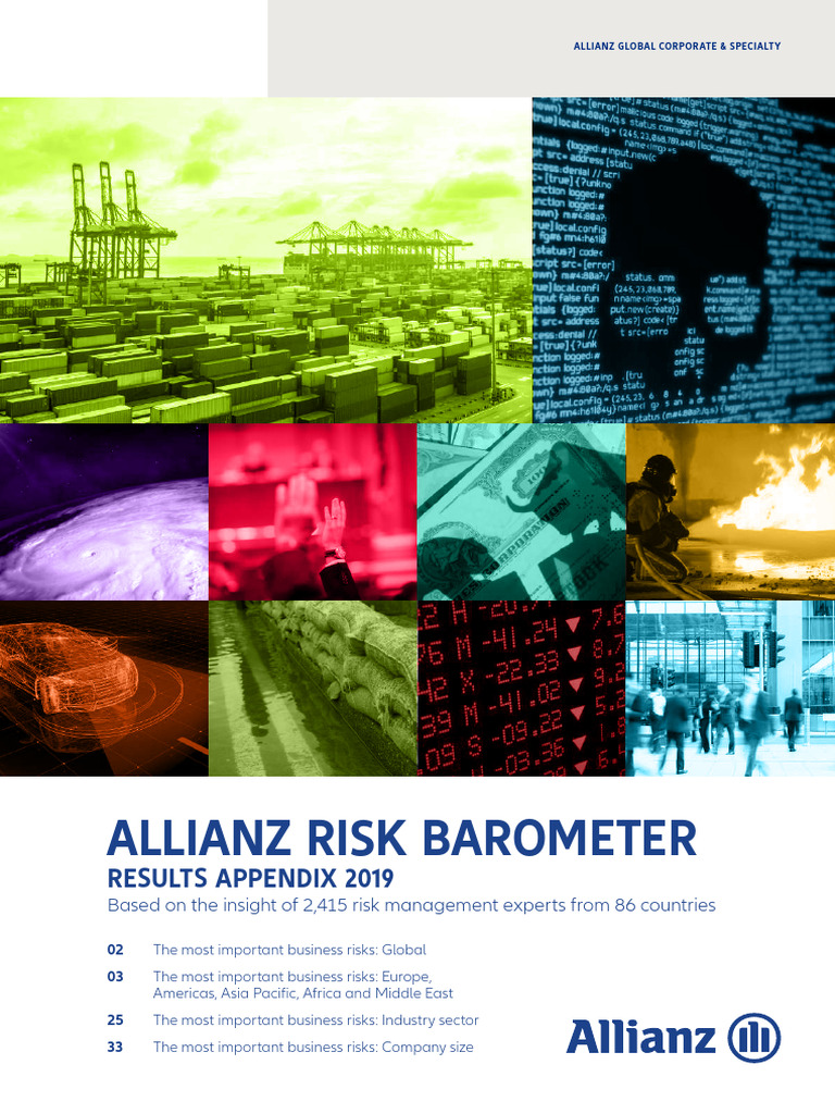 Allianz Risk Barometer 2019 APPENDIX | PDF | Inflation | Market (Economics)