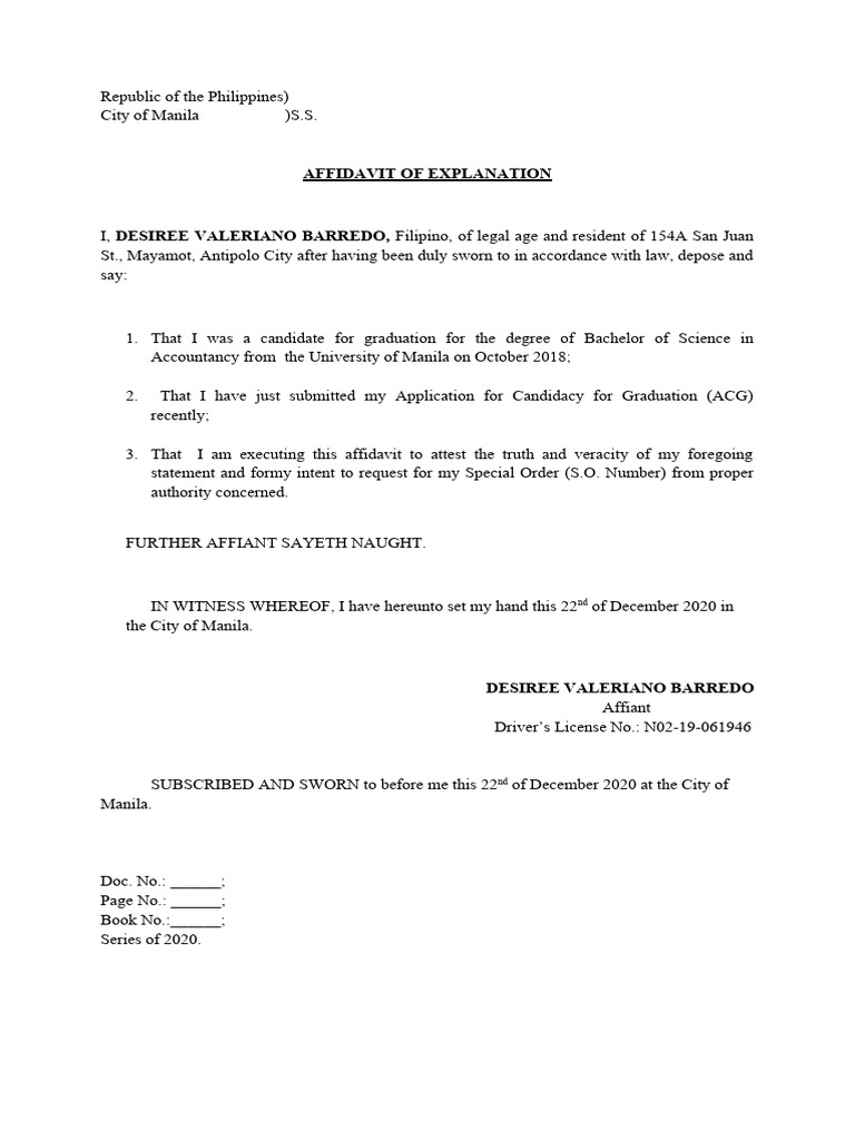 Aff. of Explanation | PDF