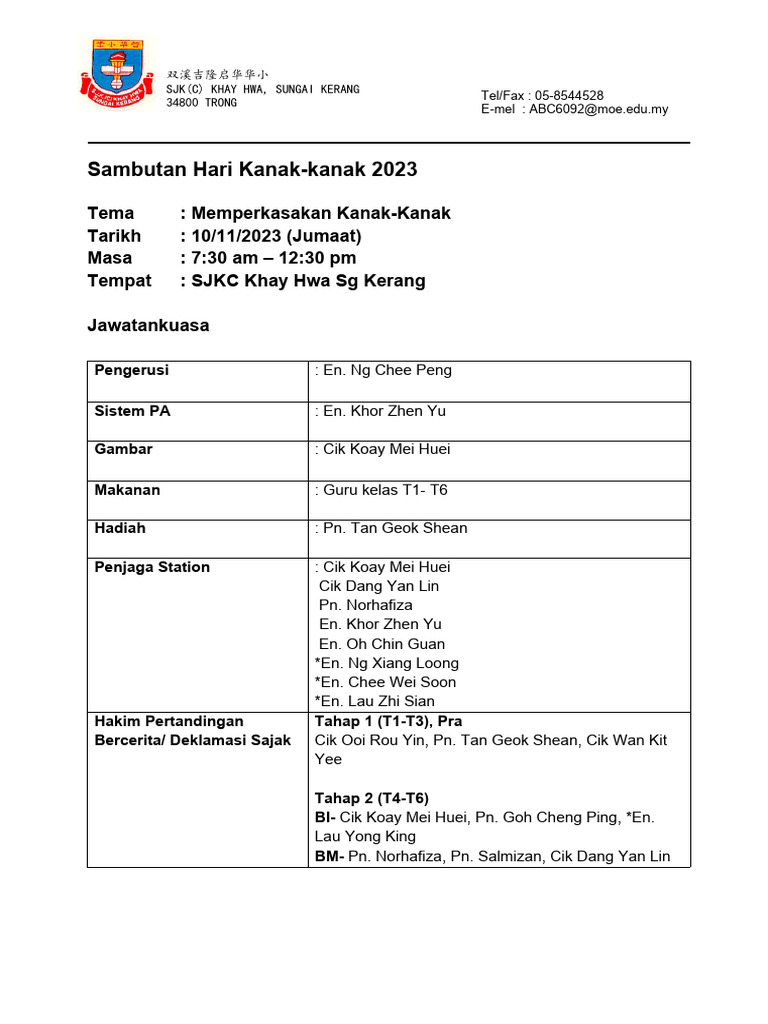 Hari Kanak Kanak AJK | PDF Hari Kanak Kanak AJK | PDF