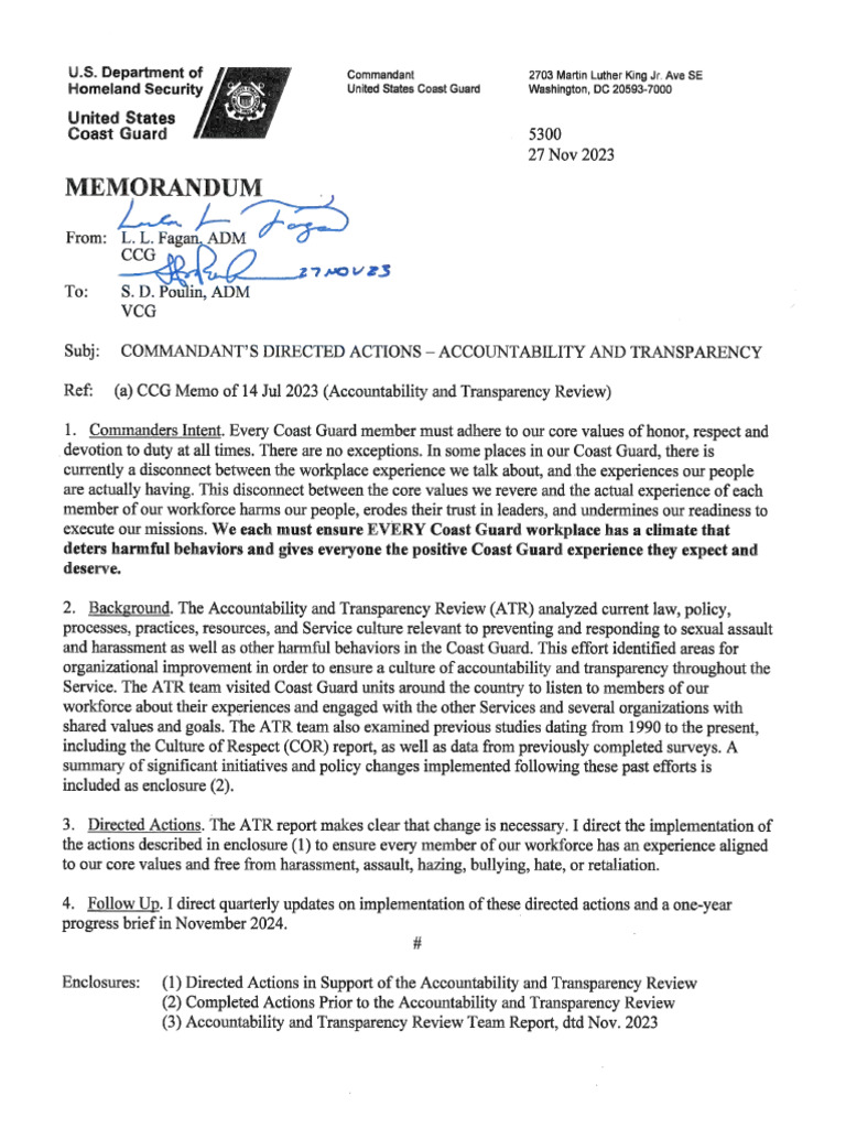 Ccg's Directed Actions - Accountability and Transparency W Encl.508 ...