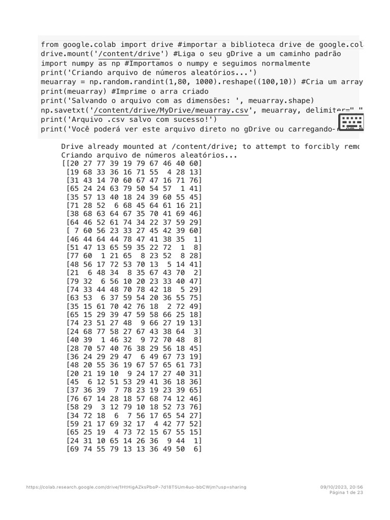 AulasManuelB3.Ipynb - Colaboratory 2 | PDF | Desvio padrão | Estatísticas descritivas