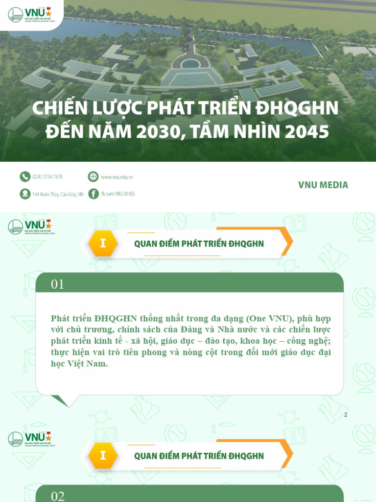 VNU Development Strategy 2030-2045 Slide | PDF