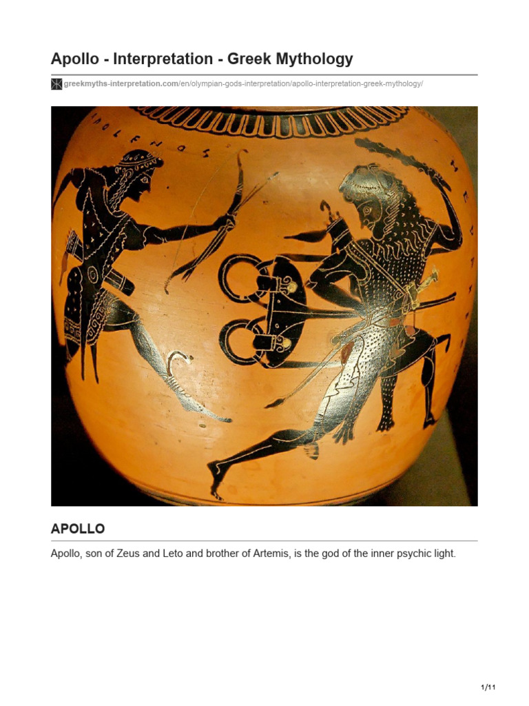 Apollo: God of Light in Greek Mythology | PDF | Apollo | Zeus