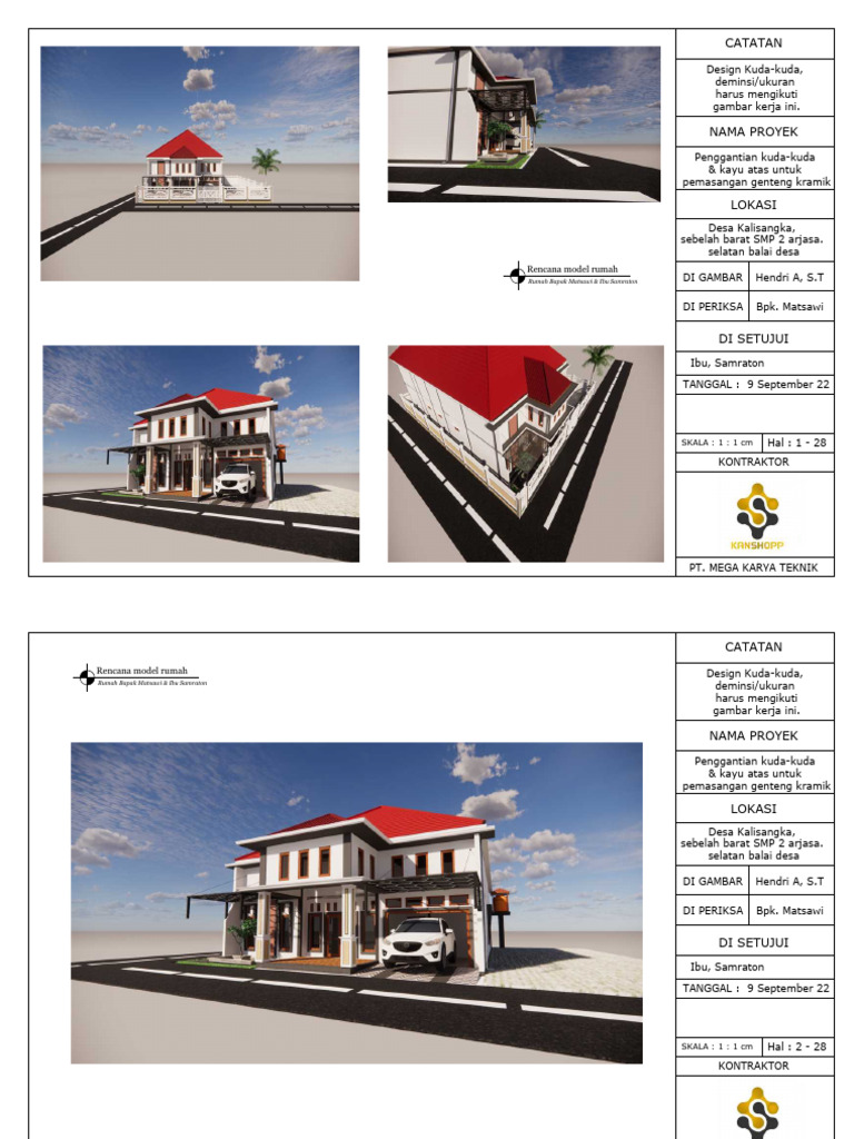 Layout Rumah Ibu Samraton | PDF