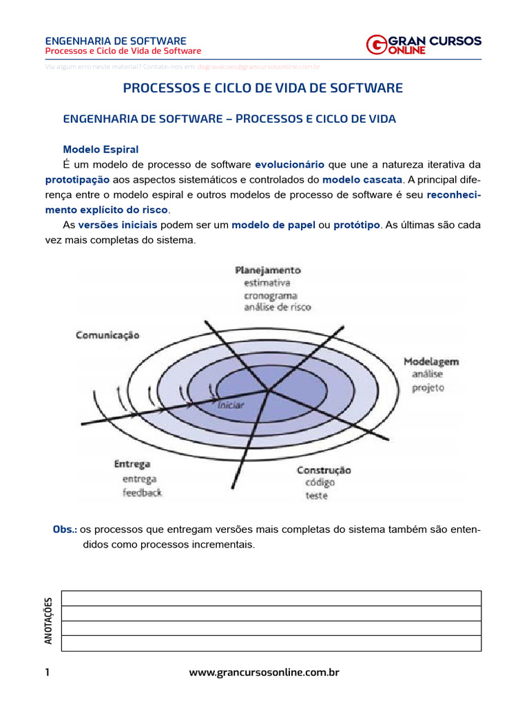 Aula 55 - Processos e Ciclo de Vida de Software L | Download grátis PDF | Engenharia de Software ...