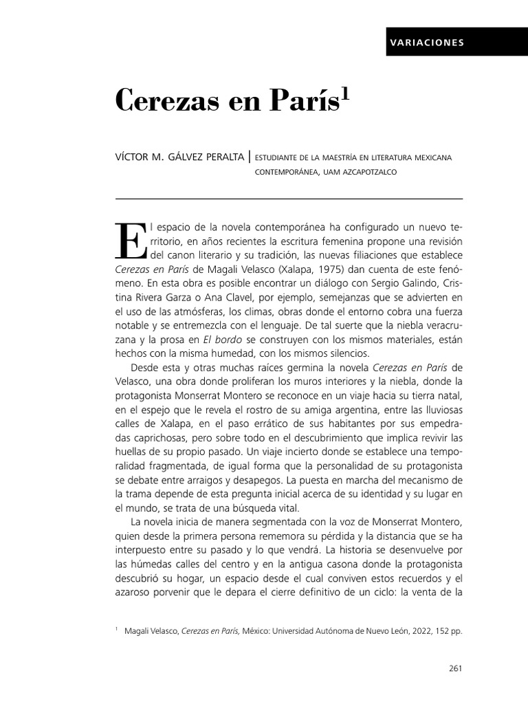 Cerezas en París | PDF | Poesía