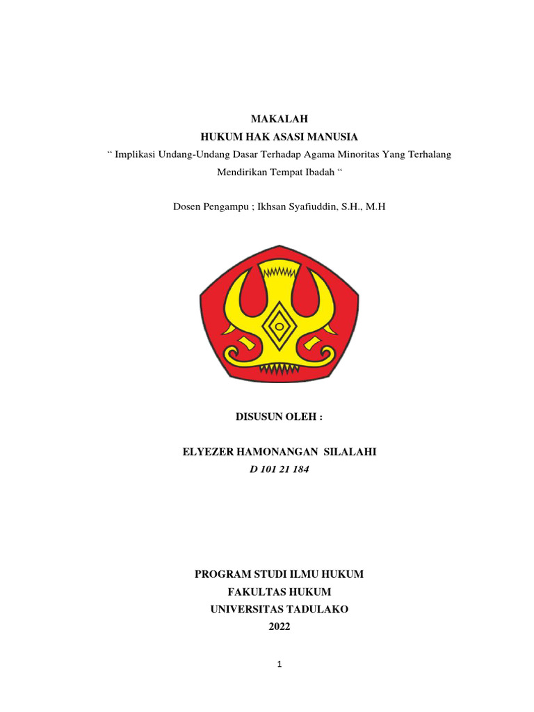 Implikasi UUD pada Ibadah Agama Minoritas | PDF | Agama & Spiritualitas