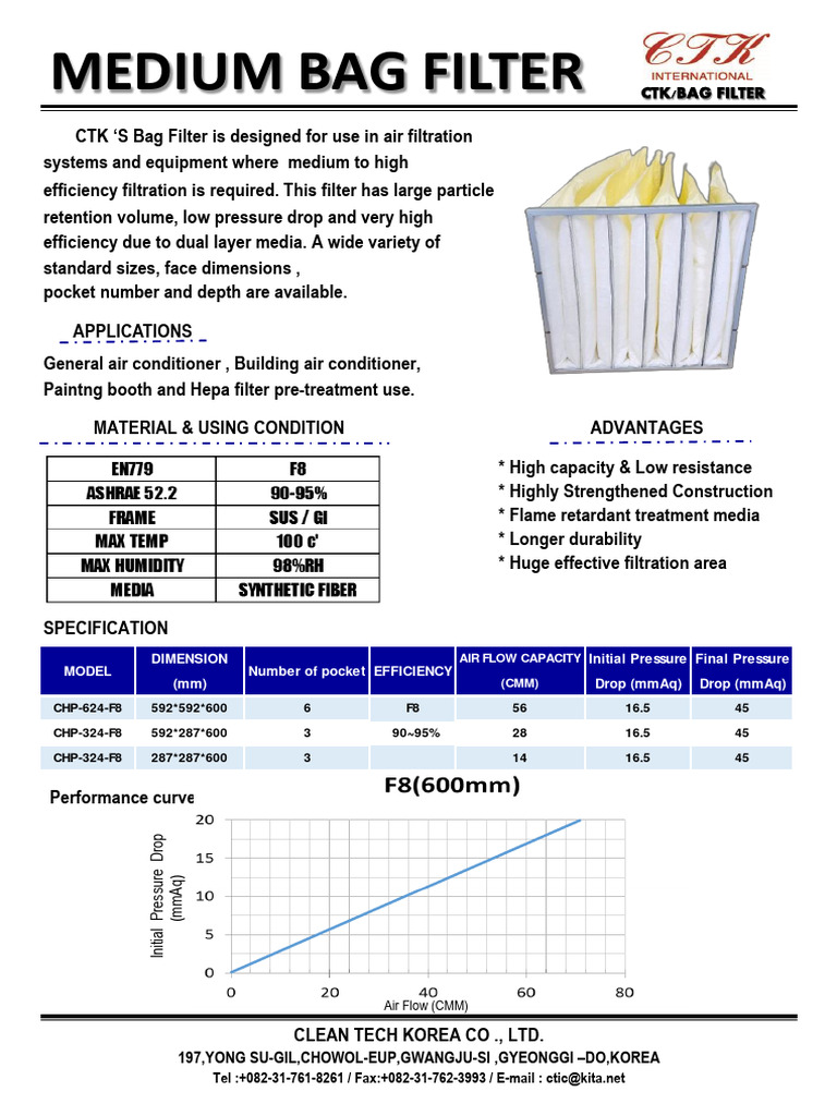 Medium Bag Filter F8 | PDF