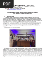 Narrative Report Brigada Pabasa | PDF | Teaching | Pedagogy