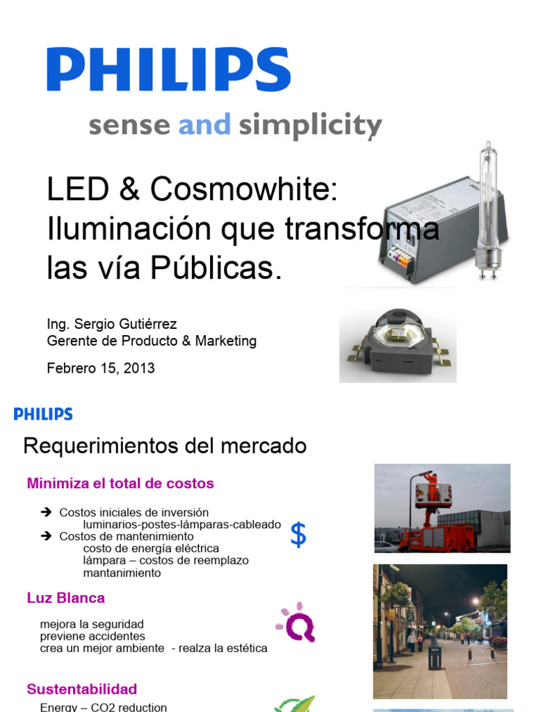 CosmoPolis LED Philips Español | PDF | Diodo emisor de luz | Ingenieria ...