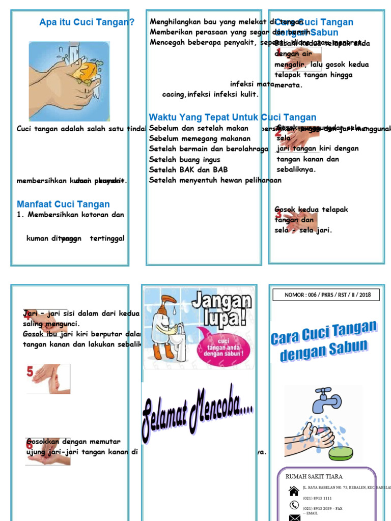 Leaflet Cuci Tangan | PDF