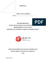 Tamplat Proposal BRIN-RIIM 2024 | PDF