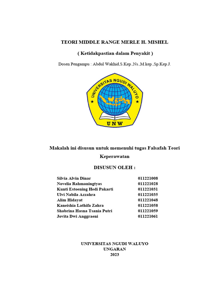 FTK Kel 2 Teori Merle H Mishel | PDF | Karier & Perkembangan | Pengembangan Diri