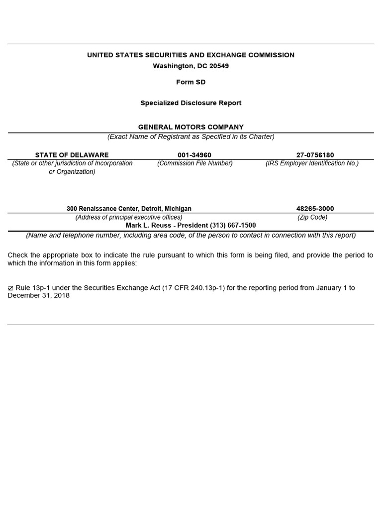 United States Securities and Exchange Commission Washington, DC 20549 ...