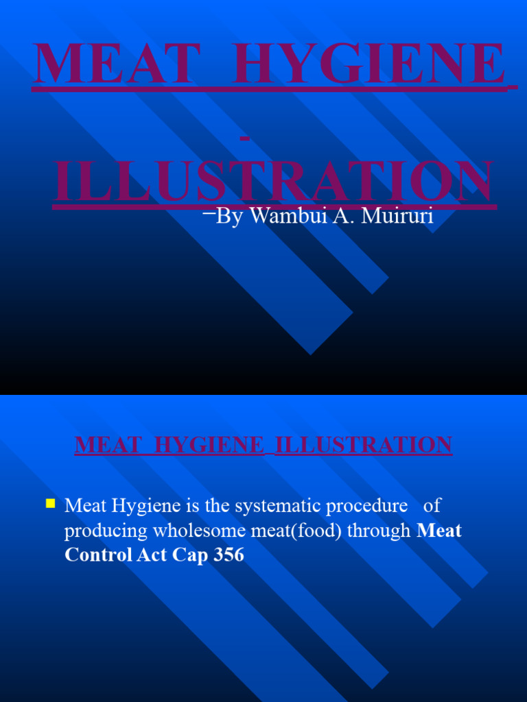 Meat Hygiene and Inspection Procedures | PDF | Slaughterhouse | Meat